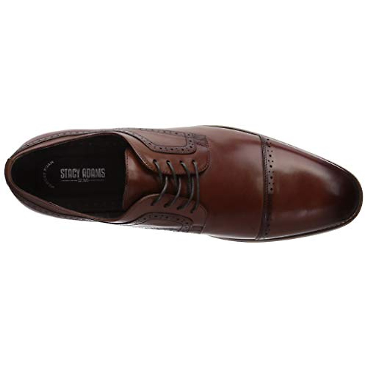 Stacy Adams Men's Dickinson Cap Toe Oxford, Cognac, 11
