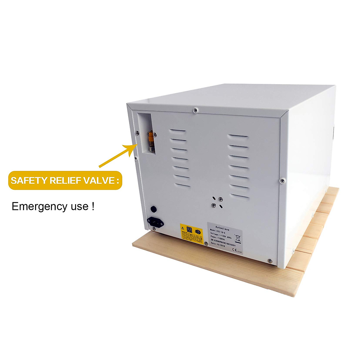 18L Surgical Instruments Autoclave Steam Stainless Steel Steriliz~ation Machine Lab Equipment E218