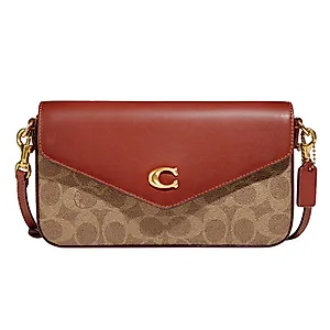 Coach Coated Canvas Signature Wyn Crossbody, Tan Rust, One Size