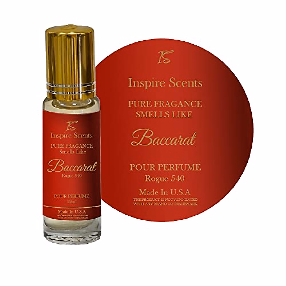 INSPIRE SCENTS CLASHOKY Fragrance Perfume Oils Bacarrat Rogue 540 Parfum Roll On Body Oil unisex (12ml)