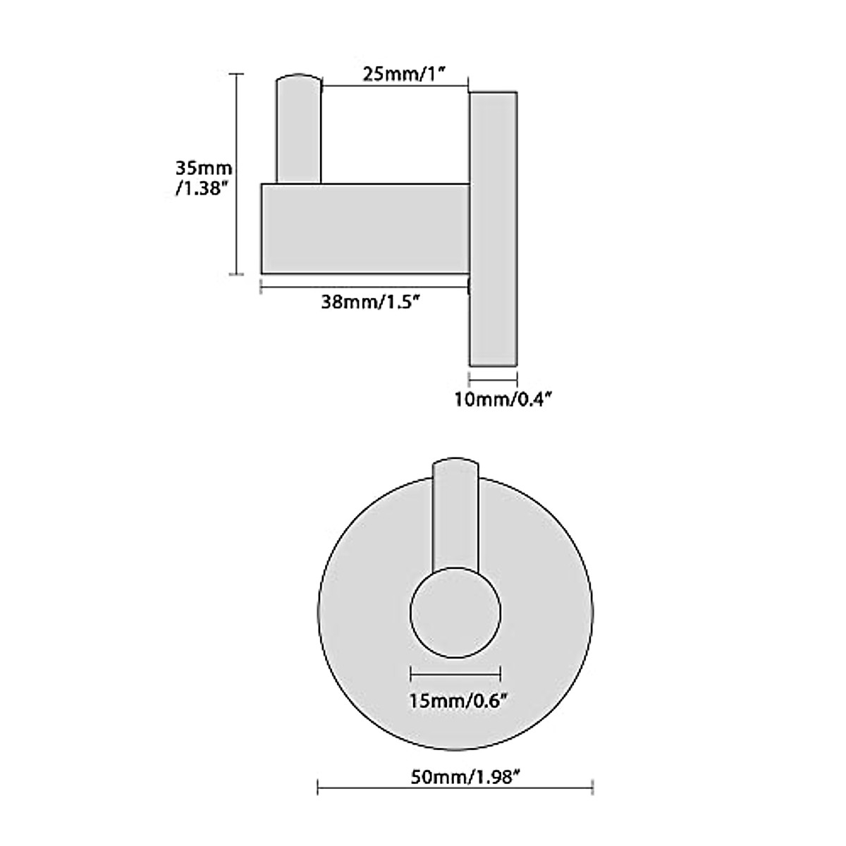 Alise Towel Hook Bathroom Single Robe Hooks Wall Mount Clothes Hook for Bedroom Kitchen Cloakroom Door Back Cabinet,GDL3903G-4P SUS304 Stainless Steel Brushed Gold Pack of 4