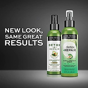 John Frieda Detox and Repair Care & Protect Spray, Styling Spray for Dry and Tangled Hair, 6.77 Ounce