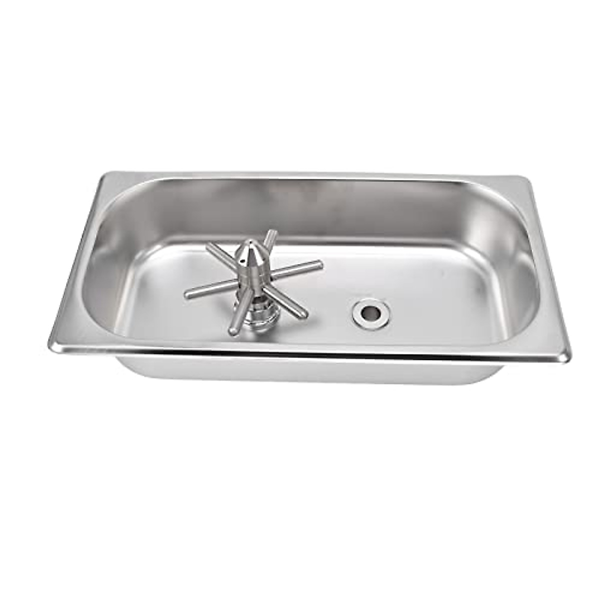 Glass Cup Washer, Rustproof Glass rinser Auto rotation Thickened For Kitchen(medium B-1212-01)