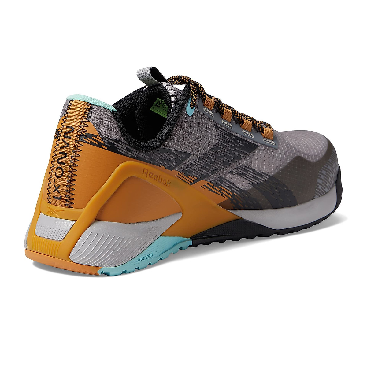 Reebok Work Nano X1 Adventure Work Composite Toe Men's Oxford, 10 D(M) US, Silver-Grey-Clay-Black