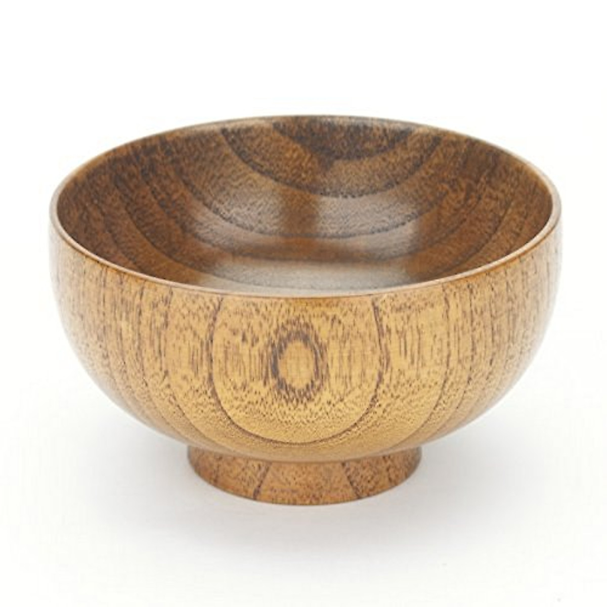JapanBargain 1653, Wooden Miso Soup Bowl Japanese Zen Style Dessert Salad Snack Rice Bowl, Set of 2