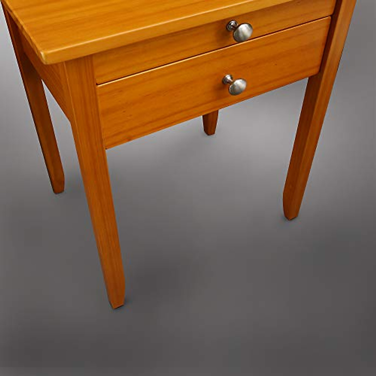 Casual Home Lucia USB Port-Honey Oak Nightstand