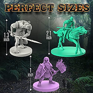 Mythical Heroes Warriors! Mini Figure Set for RPGs - 102 Pcs in 17 Designs - Suitable Size for DND (Warriors! 102 pcs in 17 Designs)