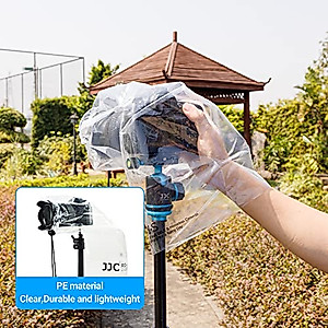 2 Pack Camera Lens Rain Cover Raincoat Clear Sleeve Protector for Sony A7R A7S A7C A6600 A6500 A6400 A6300 A6100 A6000 Nikon Z7II Z6II Z7 Z6 Z5 Z50 D780 D7500 D5600 D3500 Coolpix P950 P1000 B600 B500