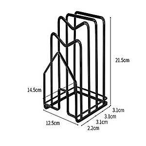 NEIDE Kitchenware Rack Storage Spoon Holder Pan Pot Lid Cover Stand Holder Shelf Rack Tool Pan Pot Lid Cover Rack C Board Storage Holder Shelf Kitchen Stand Multi-Pot Lid Rack Wall Space