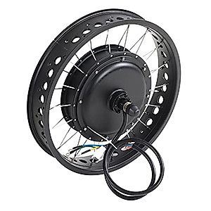 20 Inch Snow Bike Conversion Motor Kit, Electric Bicycle Conversion Kit, 72V 3000V Rear Drive Rotary Flywheel KT LCD8H Display