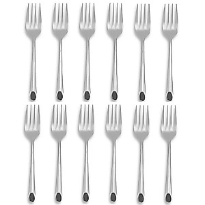 Towle Living Wave Stainless Steel Salad Fork (Set of Twelve)