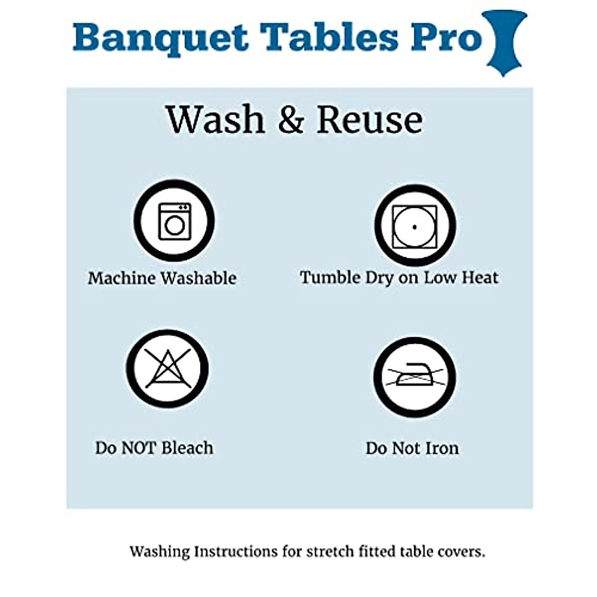 Black 60 Inch 5 Foot Round Stretch Spandex Tablecover