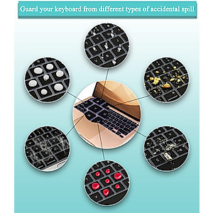 Silicone Keyboard Cover Skin for MacBook Air 13.3 inch A2337 M1 Released in Nov. 2020 US Layout Ultra Thin Protector Cover Skin NOT Fit for 13.6" M2 M3 A2681 A3113