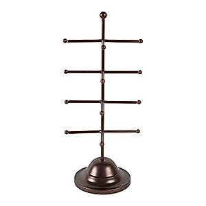 DII Accessory Organization Collection Jewelry Stand, Necklace/Glasses, Bronze