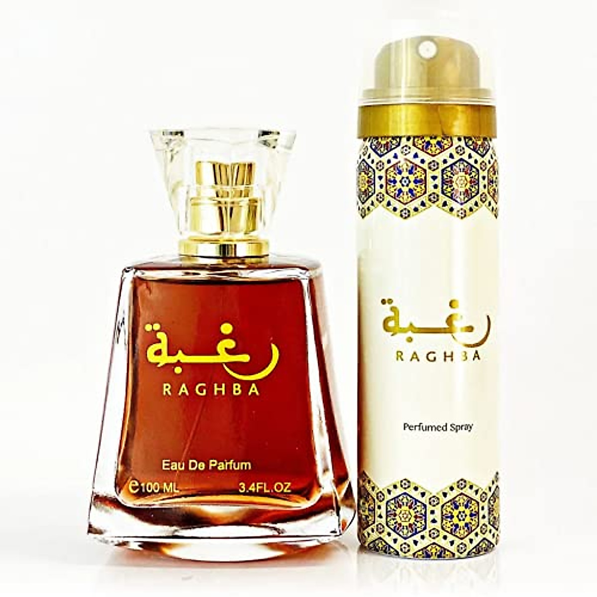 Lattafa Perfumes Raghba EDP - Eau De Parfum 100ML (3.4 oz),Long-Lasting Spray I Agarwood (oud),Saffron,Cinnamon I Signature Bottle I by Lattafa