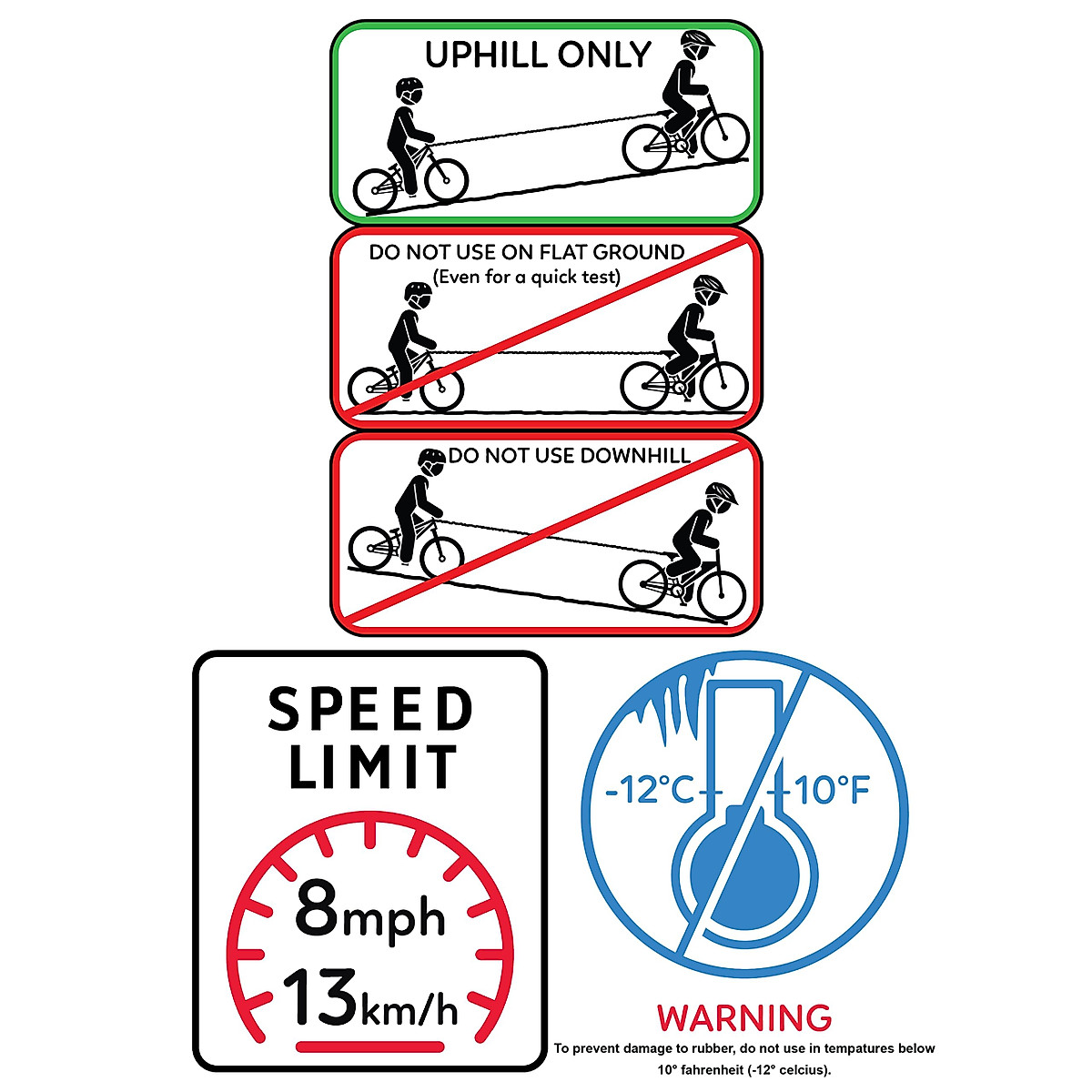 TowWhee - The Original Bike Bungee Tow Rope for Kids | MTB & Cycling Stretch Pull Strap for Riding Further with Your Child | Compatible with Any Bicycle