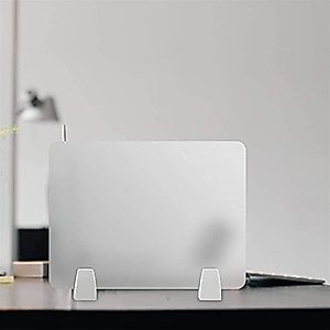 MZM Office Desk Bezel Desk Partition Acrylic Screen Board Desktop Partition Board Exam Bezel Mobile Screen Clip ZTT (Size : 40 * 30cm)