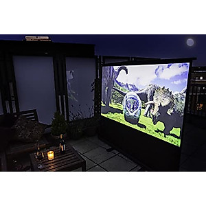 LUXBURG 60" 139x75 cm Full HD 3D Portable Freestanding Floor Pull-up Projector Projection Screen - Matt White Screen 16:9 (60"x29") with Carry case!