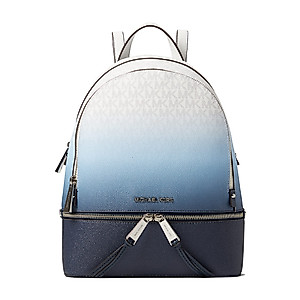 Michael Kors Rhea Zip Medium Backpack Chambray/Navy One Size