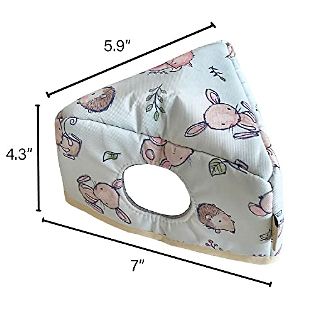 Handmade Waterproof Reptile Gecko Hideout Tunnel Cave Hideaway for Leopard Gecko Hide Accessory Hamster Sugar Glider Rat Hide House Habitat-Light Blue