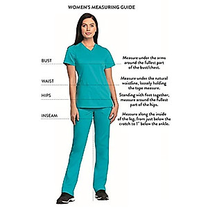 Pull-On Cargo Scrub Pants for Women Workwear Revolution, Soft Stretch WW110, M, Black