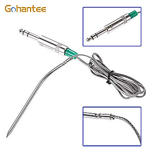 High-Temperature Meat Temperature Probe Replacement for Green Mountain Grill/GMG Pellet Grills, Compatible with Jim Bowie Daniel Boone Choice, Davy Crockett Grills GMGP-1035/GMGP40