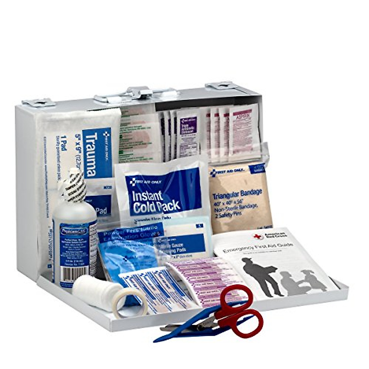 First Aid Only 224-U/FAO 25-Person Emergency First Aid Kit for Home Renovation, Job Sites, and Construction Vehicles, 106 Pieces