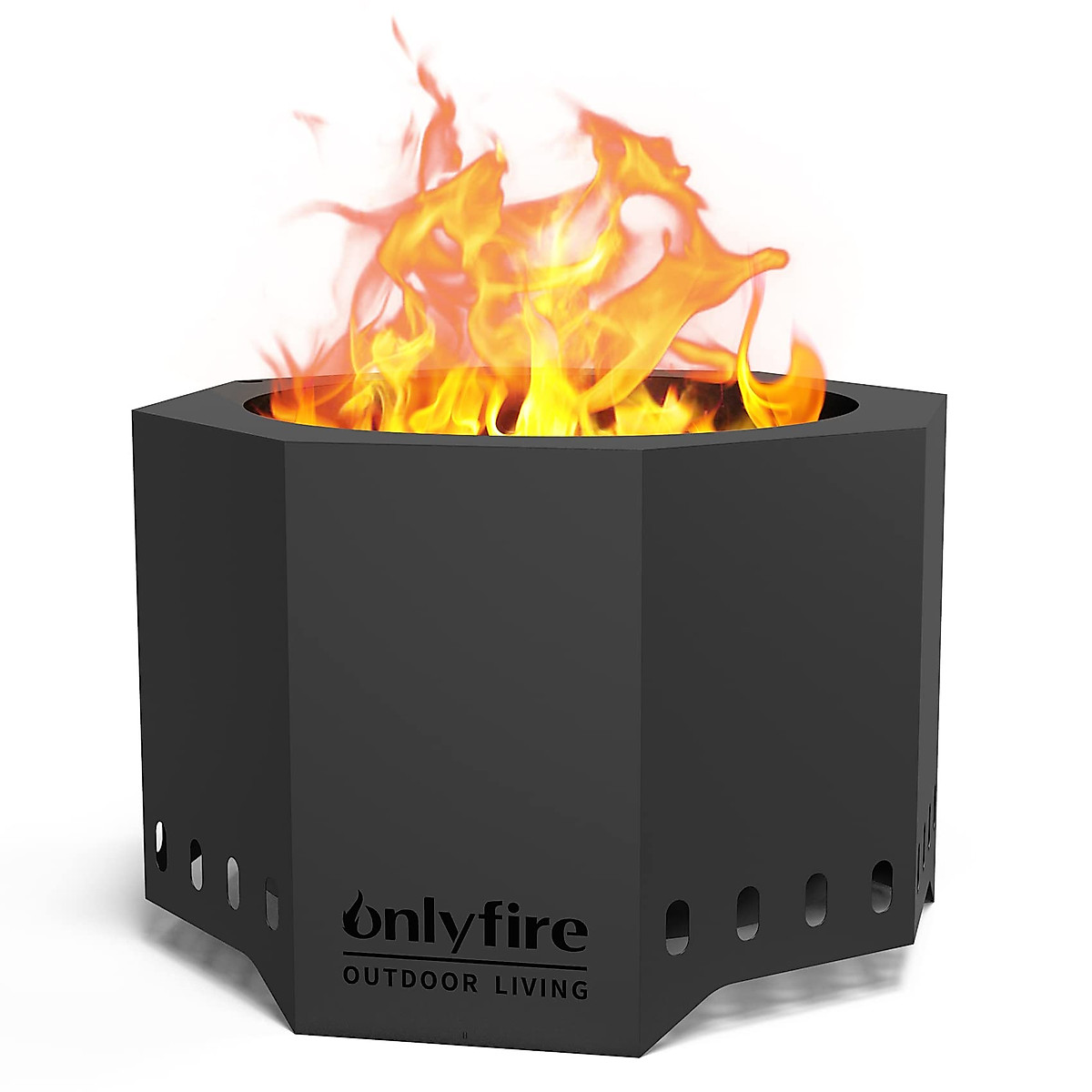 Onlyfire Smokeless 26-Inch Fire Pit for Outdoor Camping and Backyard