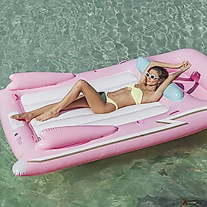 Barbie The Movie & FUNBOY Speed Boat Inflatable Pool Float Medium & Giant Inflatable Luxury Pink Retro Convertible Classic Sports Car Pool