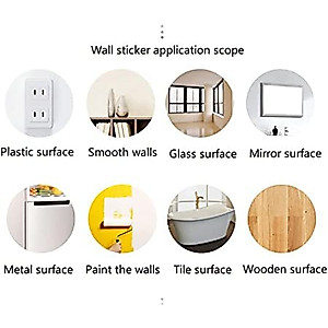 Large Cartoon Wall Stickers 3D Creative Wall Art Design Wall Decals for Kids Room Bedroom Kindergarten School House Home Peel and Stick Gift Supplies (15.7"x35.5")