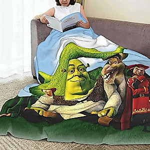 Cartoon Blanket 50"x60" Flannel Thick Soft Throw Blanket Winter Warm Blanket Printed Cartoon Pattern Custom Cute Lightweight Sleep Comfort for Couch Grils Boys Adults