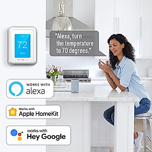 Honeywell Home T9 WiFi Smart Thermostat, Smart Room Sensor Ready, Touchscreen Display, Alexa and Google Assist