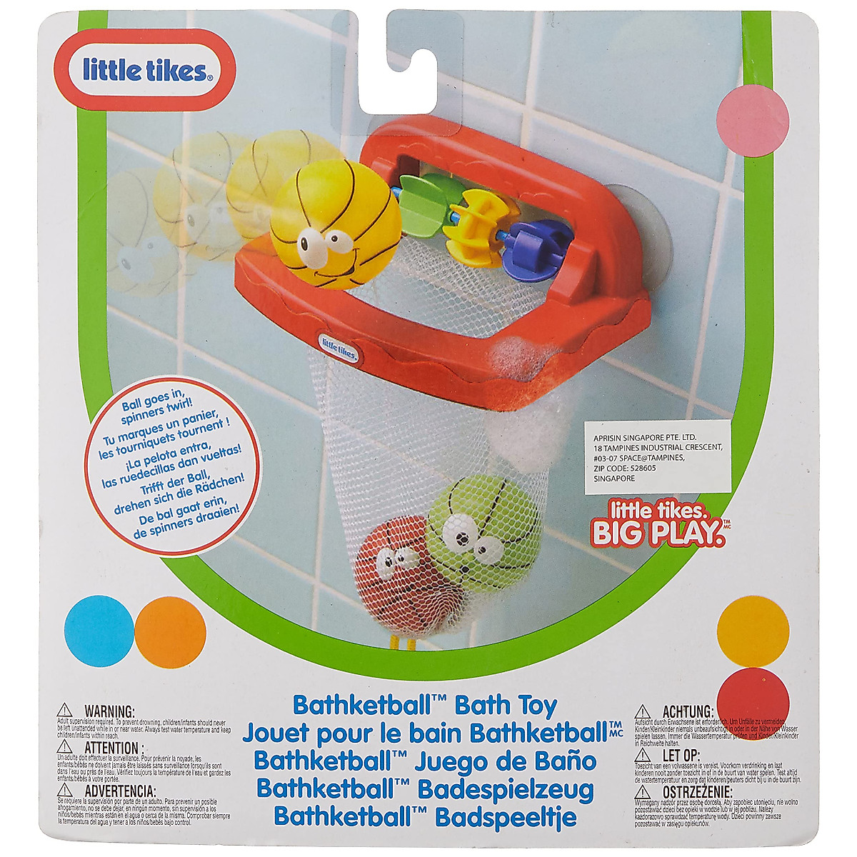 Little Tikes Bathketball Conifer,red,vibrant Yellow