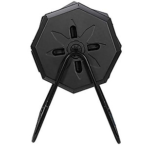 JungleA 43 Gallon Large Compost Tumbler Bin Dual Chambers Composting Tumbler Rotating Waste Bin Outdoor Garden All Season