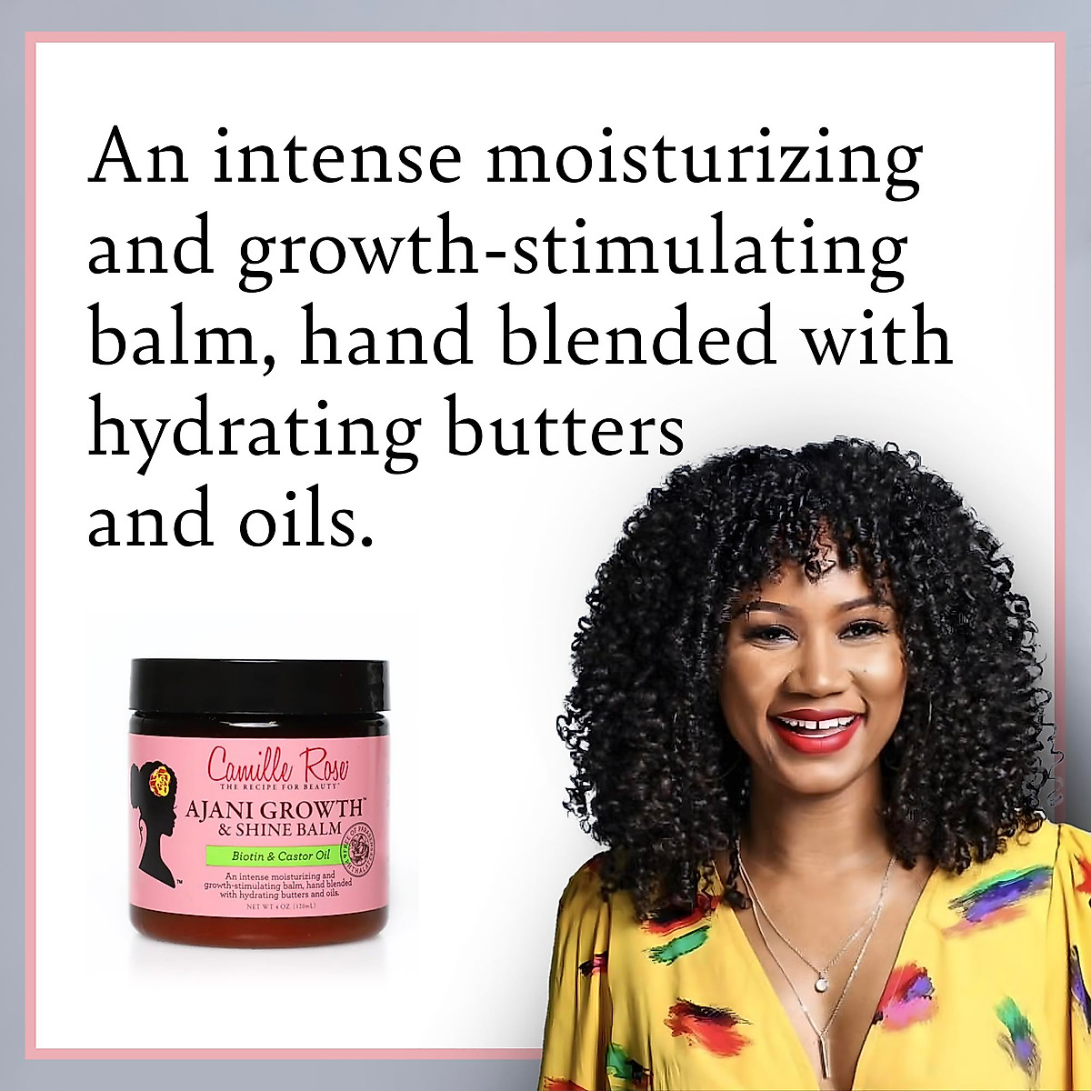 CAMILLE ROSE Naturals Ajani Growth & Shine Balm, 4 Oz