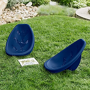 ECR4Kids Leaf Floor Seat, Rocker Chair, Navy, 6-Piece