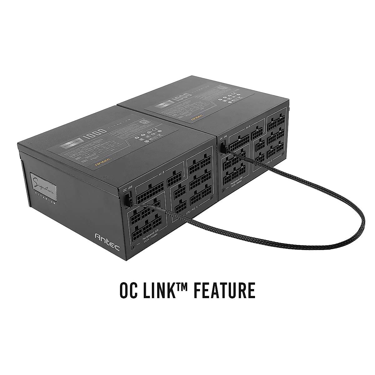 Antec Signature Series ST1000, 80 PLUS Titanium Certified, 1000W Full Modular with OC Link Feature, PhaseWave Design, Full Top-Grade Japanese Caps, Zero RPM Mode, 135 mm FDB Silence & 10-Year Warranty