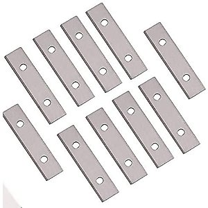 2" (50mm) Paint Scraper Carbide Blades Double-Edged Reversible Replacement Blade (50X12X1.5mm), Pack of 10, Suitable For Most Hand-Held Scrapers