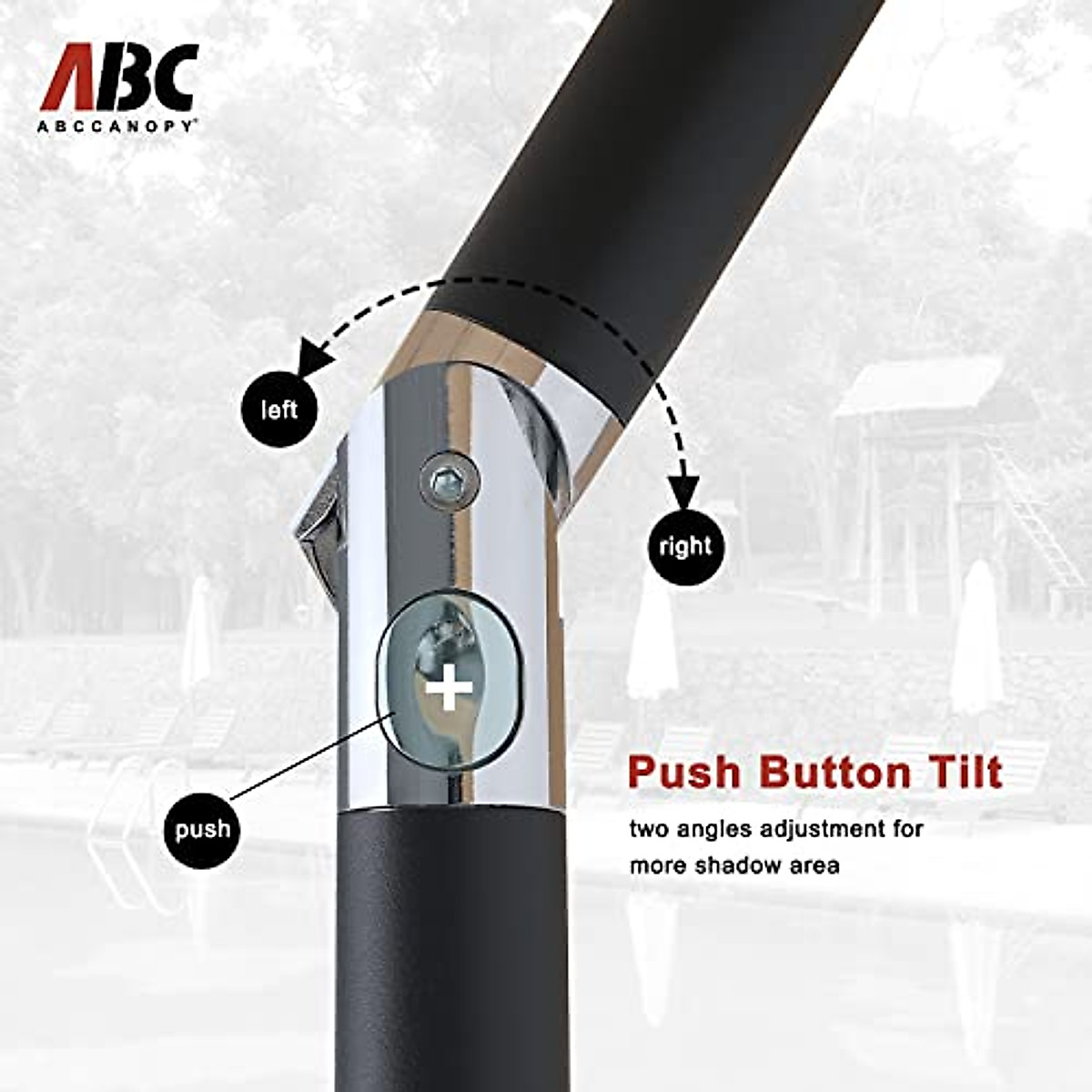 ABCCANOPY Patio Umbrellas 3-Tiers 9FT (Red)