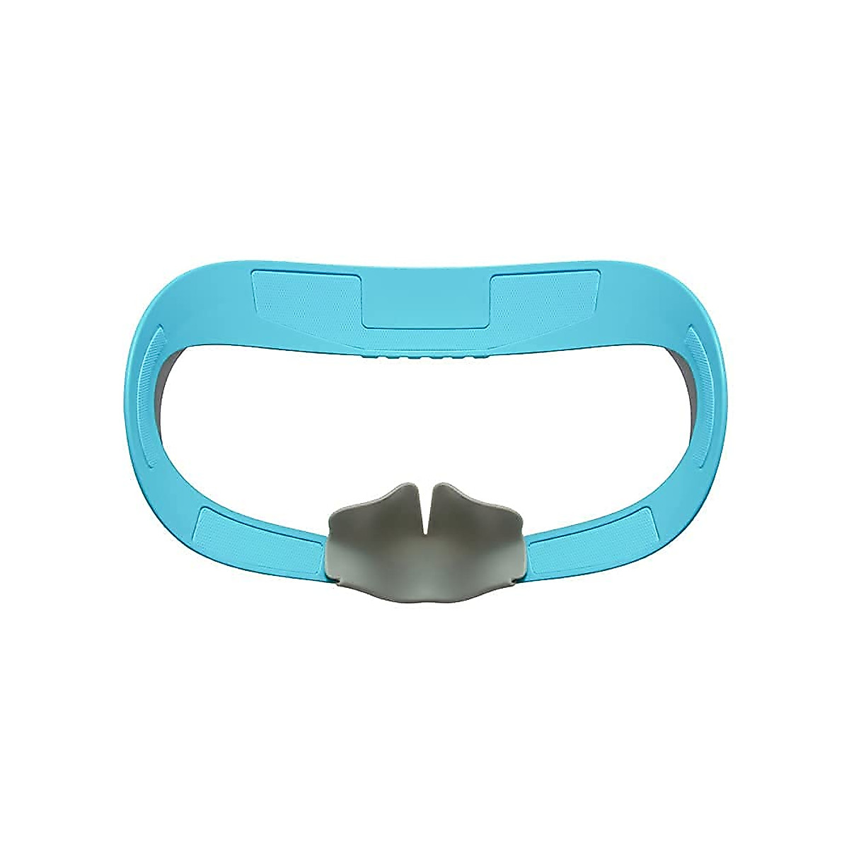 VR Cover Facial Interface Bracket & Foam Replacement with Lens Protector Cover for Meta Quest 2 (Virtual Reality Oasis Edition - Light Blue & Grey)