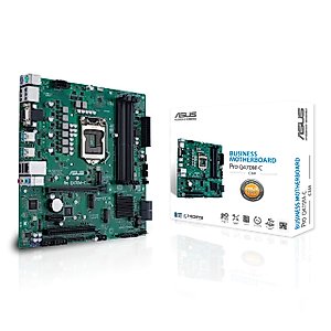 ASUS PRO Q470M-C/CSM LGA1200 (Intel® 10th Gen) uATX Commercial Motherboard (Intel vPro, Intel LAN, 2xDisplayPorts, HDMI/D-Sub,TPM, LPC debug Header and ASUS Control Center Express)