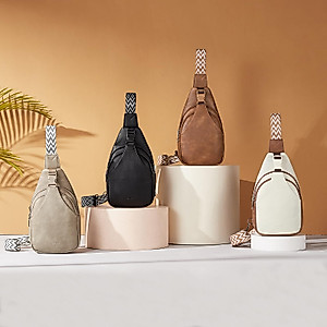 CLUCI Crossbody Bags for Women, Sling Bag for Women, Cross Body Bag for Woman, Crossbody Bag, Leather Sling Backpack, Sling Bag Travel Hiking Cycling