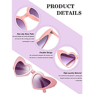 15 Pairs Bachelorette Sunglasses Heart Shaped Sunglasses Bridesmaid Bride Eyewear Bridesmaid Proposal Gifts For Wedding Party (White Gray, Pink Gray)