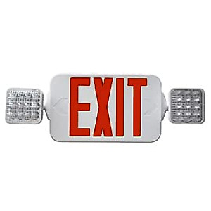 Remote Capable LED Exit Emergency Light Combo