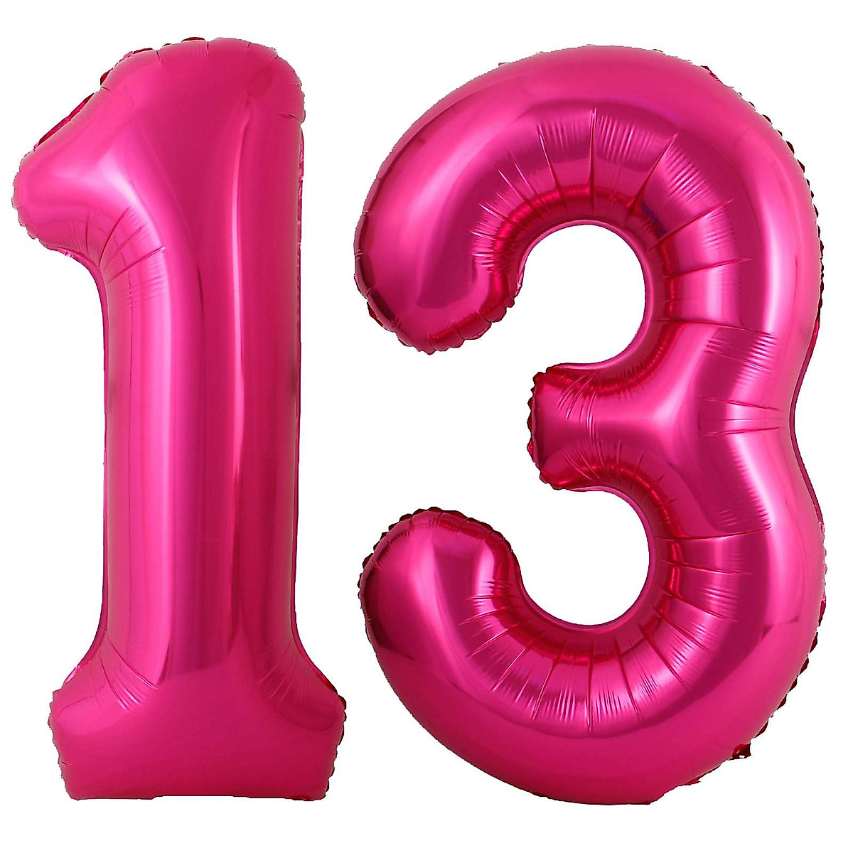 Lovoir 40 Inch Hot Pink 31 Number Balloon 13 Large Size Jumbo Digit Mylar Foil Helium Hot Pink Balloons for 13th 31st Birthday Party Celebration Decorations Graduations Anniversary Supplies