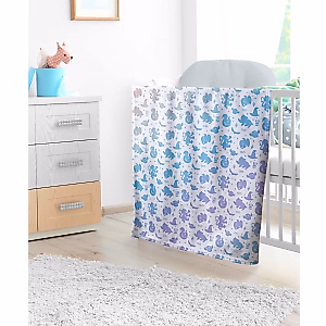 Harry Potter Lightweight Baby Blanket, 30"X40", Cutesy Icons Unisex for Infants Girls & Boys