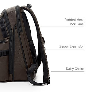 TUMI - Alpha Bravo Navigation Backpack - Everyday Travel Backpack - Fits Up to 15" Laptop - 16.0" X 14.0" X 7.3" - Brown Leather