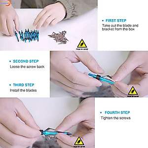 IRQ 20 Inch Crossbow Bolts and Crossbow Broadheads Set, Carbon Crossbow Arrows for Hunting and Outdoor Practice, 12 Green Arrows, 6 Broadheads(18 Pack)