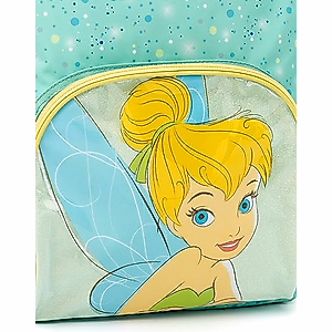 Disney Tinker Bell Girls Backpack | Enchanting Green Glitter Rucksack | Adjustable Straps | Spacious Compartments