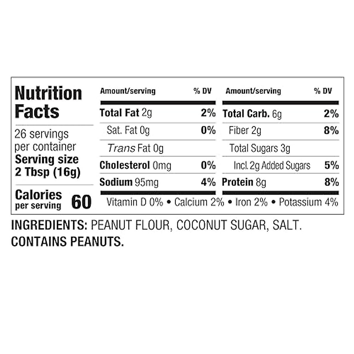 PBfit All-Natural Peanut Butter Powder, Peanut Butter Powder from Real Roasted Pressed Peanuts, 8g of Protein 8% DV (15 oz.)